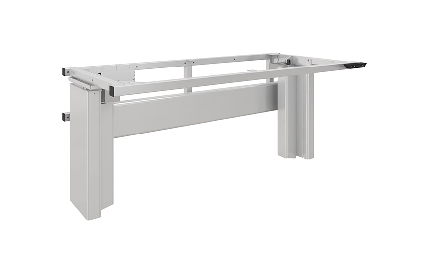 Base Frame - Electric Height Adjustable Workstation - Cantilevered