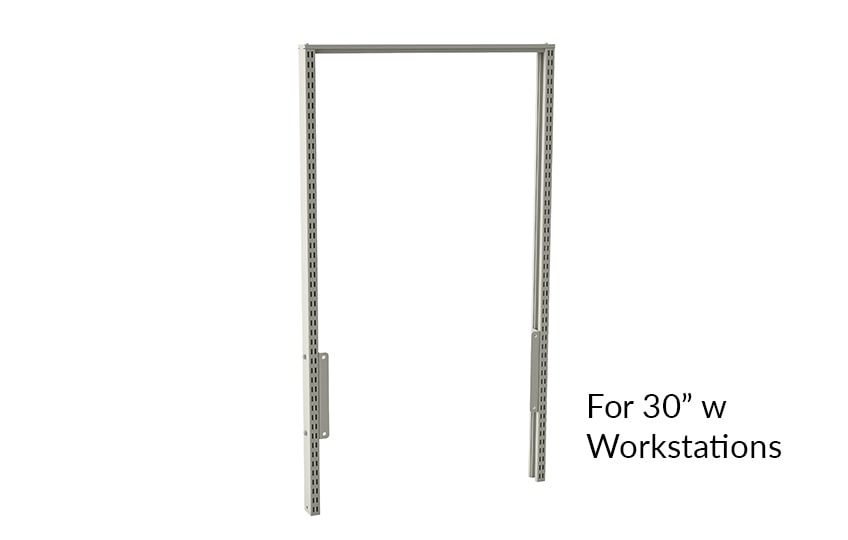 Uprights - Single Bay slotted - 30" Spacing - BOSTONtec