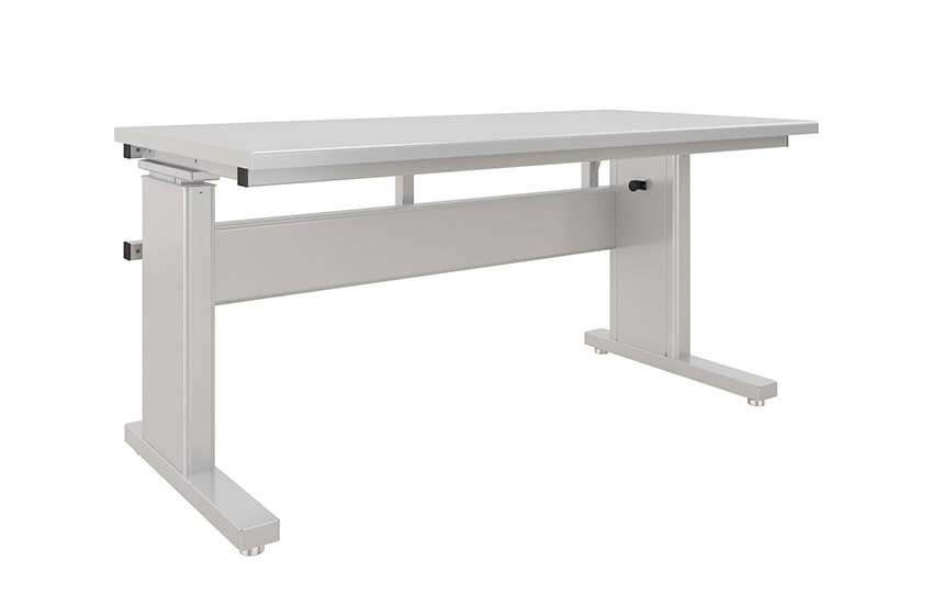 Heavy Duty Manual Height Adjustable Workstation with Feet - QuickShip ... Heavy Duty Manual Height Adjustable Workstation with Feet - QuickShip ...