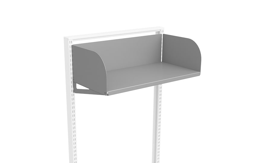 Captured Shelf 15x30 - Compact & Durable Storage - BOSTONtec