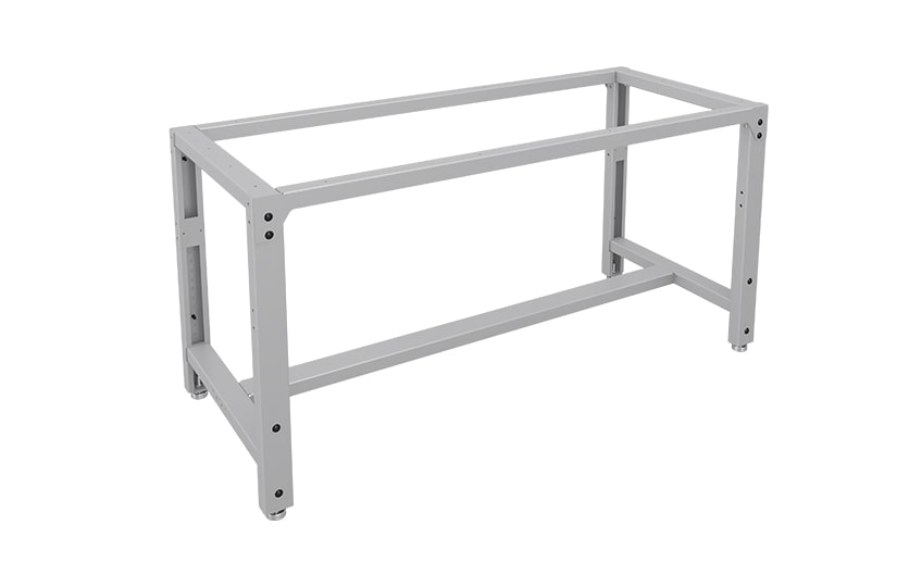 Center-Justified Four Post Workstation with Leveler Glides - BOSTONtec