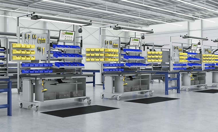Custom Workstations for Assembly Applications | BOSTONtec